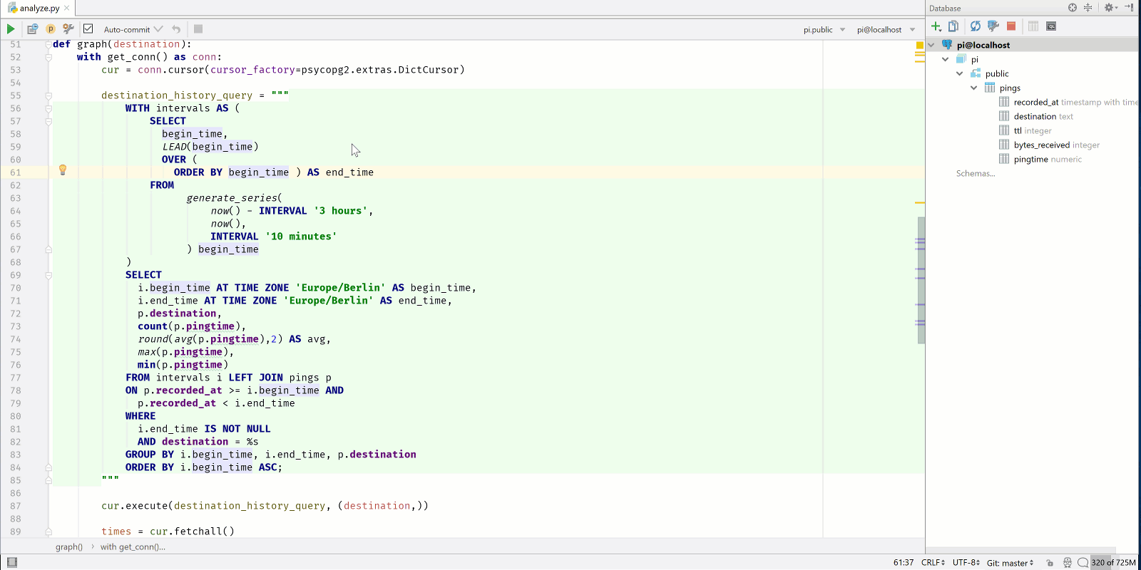 Remote Development on Raspberry Pi: Analyzing Ping Times (Part 2) | The PyCharm Blog