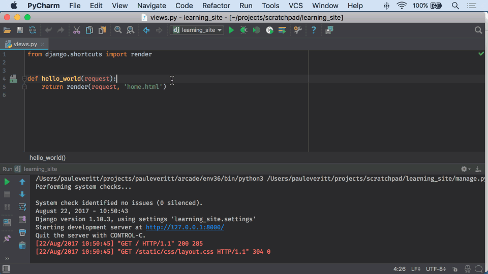 Develop Django Under the Debugger | The PyCharm Blog