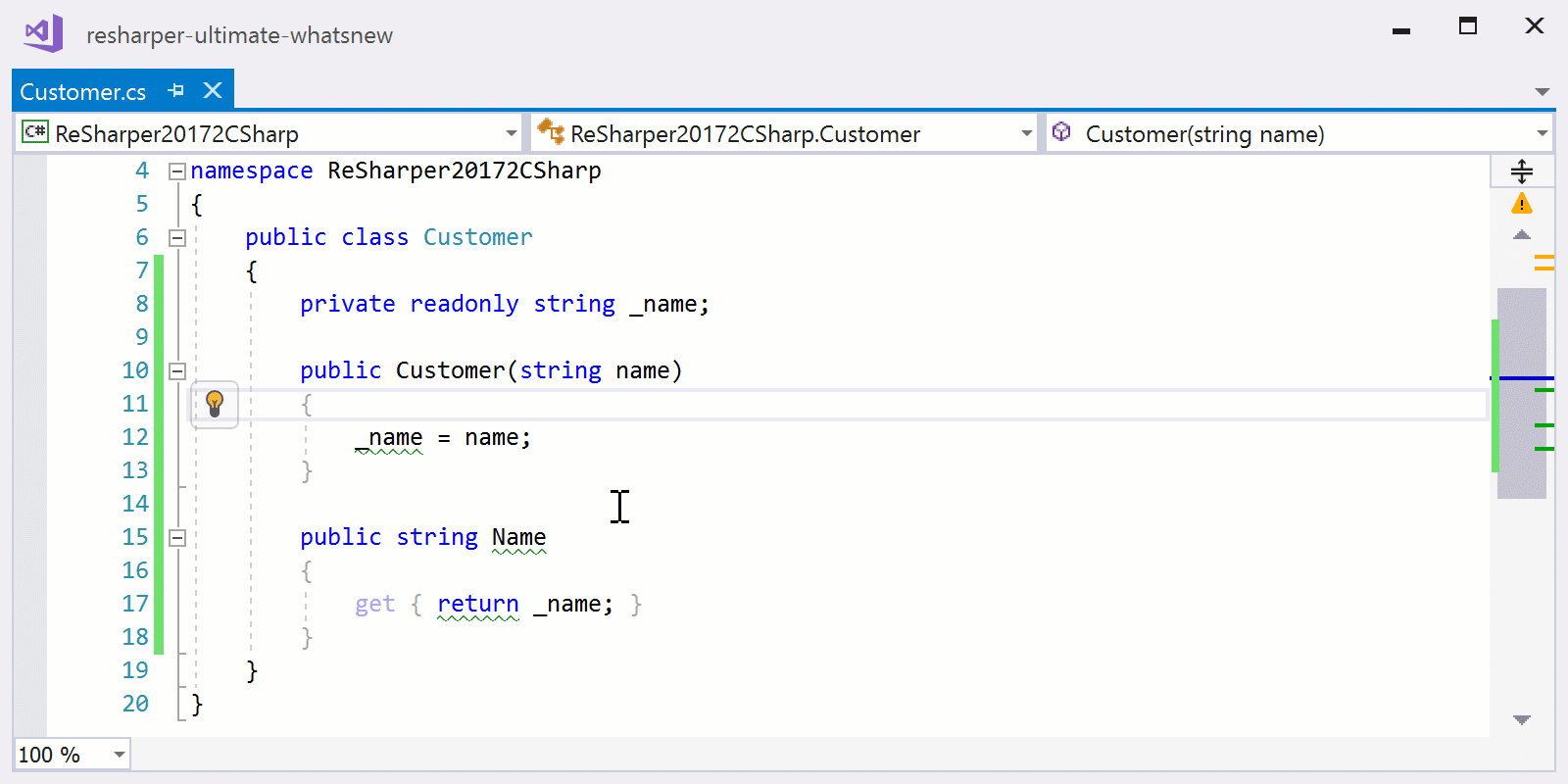 C 70 And 71 Support In Resharper Expression Bodied Everything The Net Tools Blog