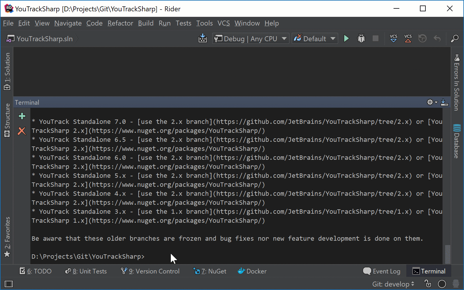 Working with Rider's built-in terminal | The .NET Tools Blog