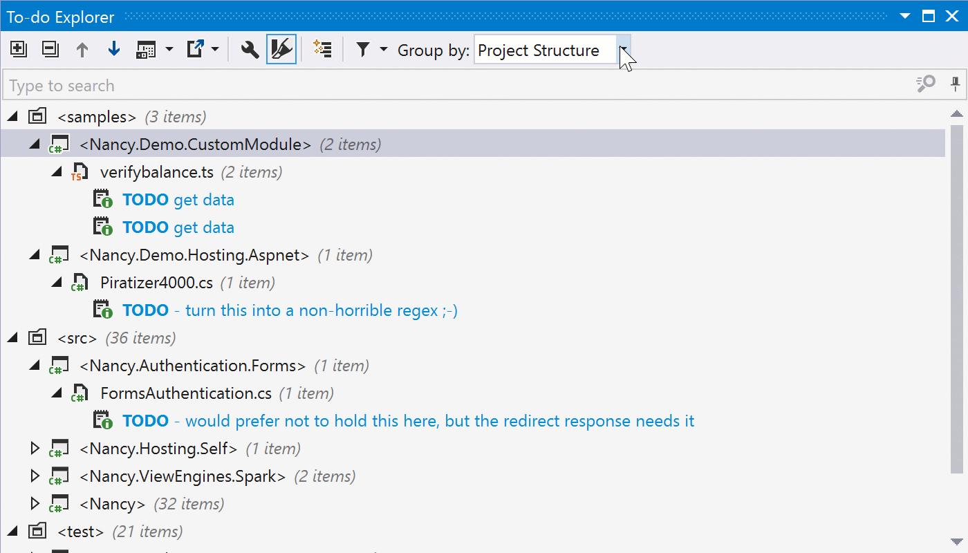 Working with to-do items in ReSharper | The .NET Tools Blog
