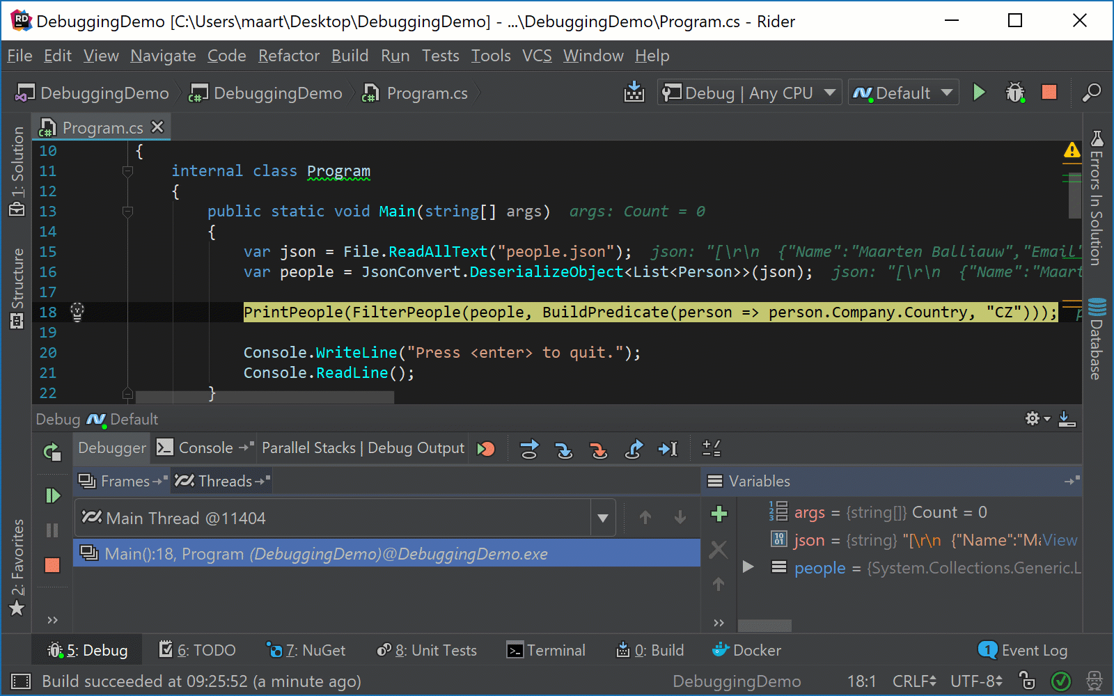 Smart Step Into debugging in Rider | The .NET Tools Blog Smart Step Into debugging in Rider | The .NET Tools Blog