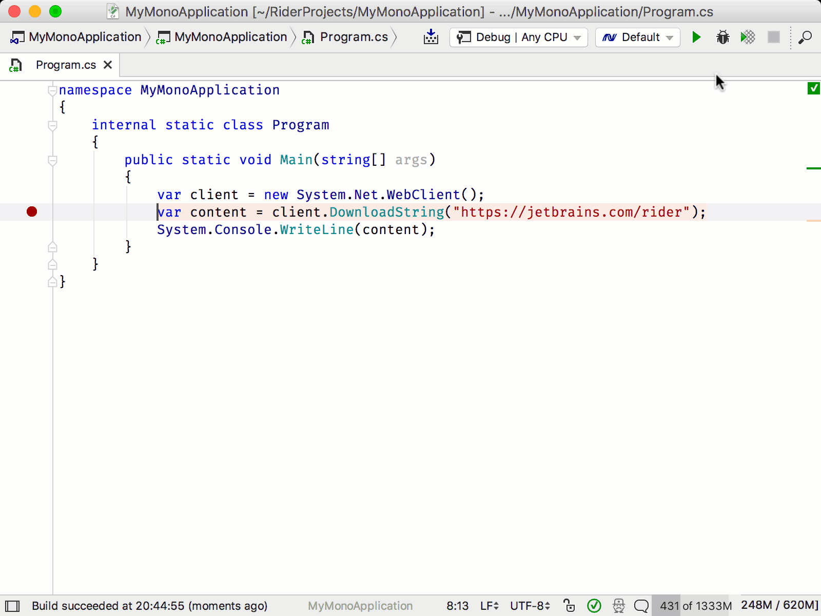 Debugging third-party code with Rider - now in Mono! | The .NET Tools Blog