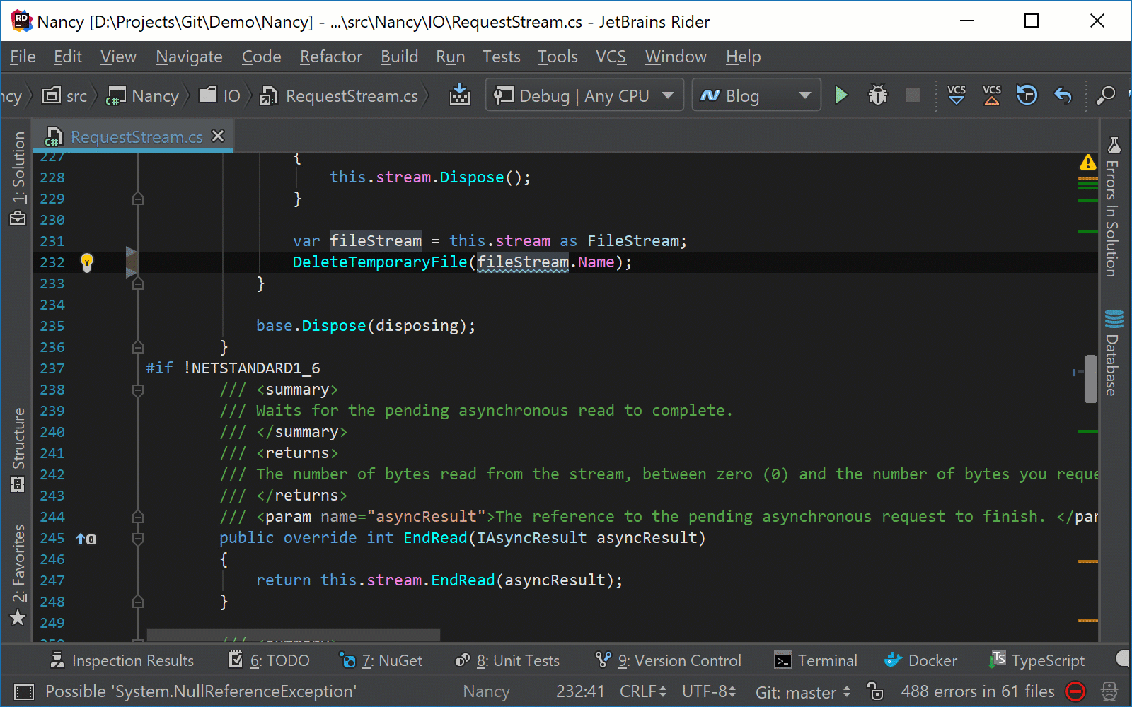 Using Rider To Spot Errors Before Our Application Runs The Tools