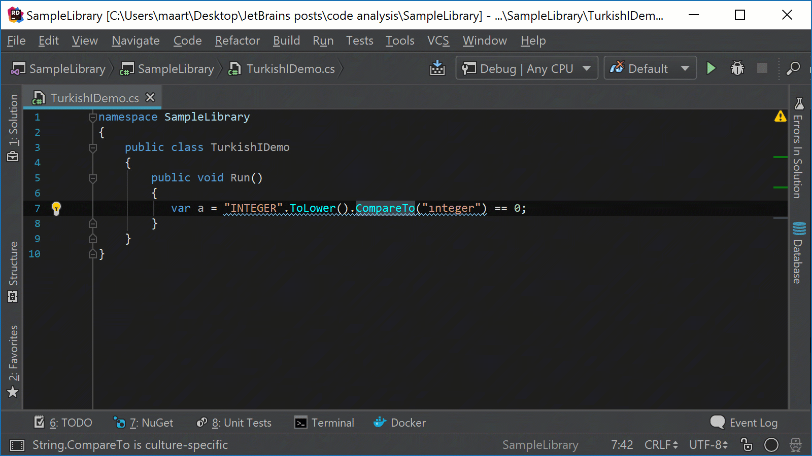 Consistent code bases using Rider code analysis | The .NET Tools Blog