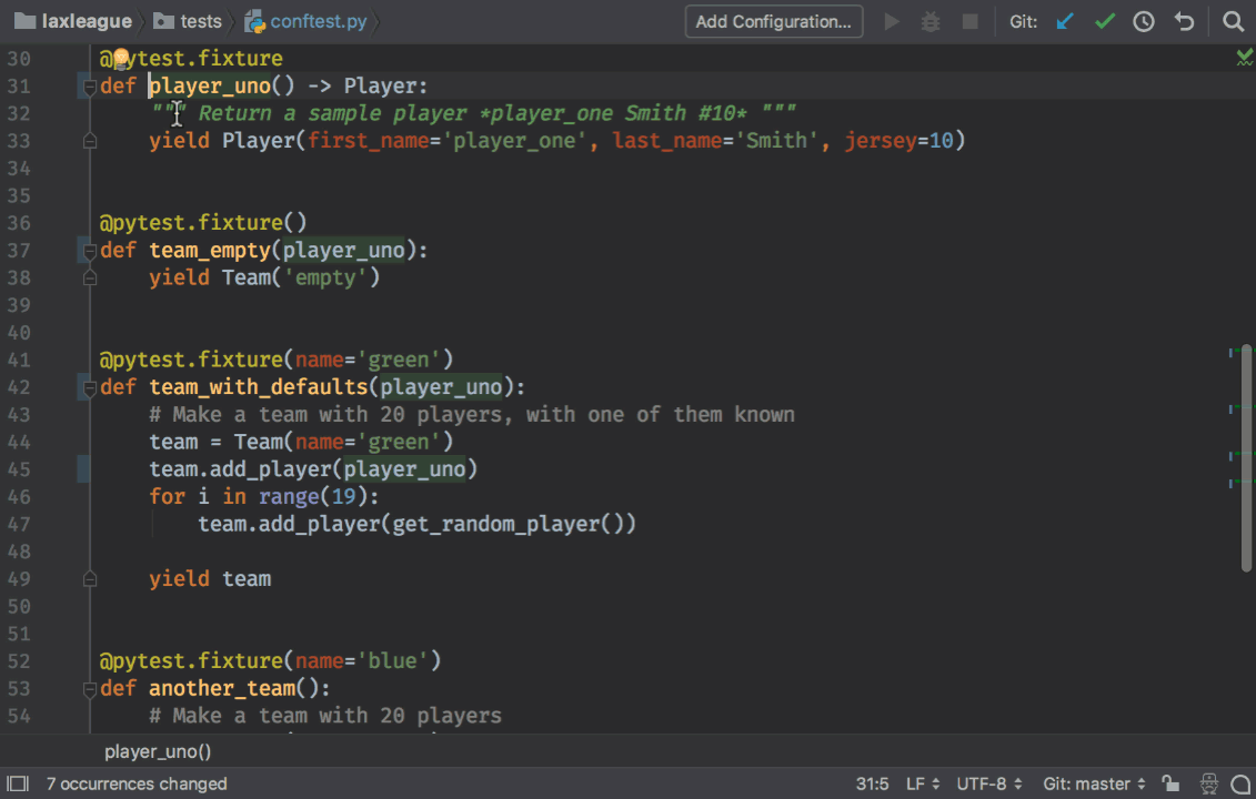 PyCharm 2018.2 and pytest Fixtures | The PyCharm Blog