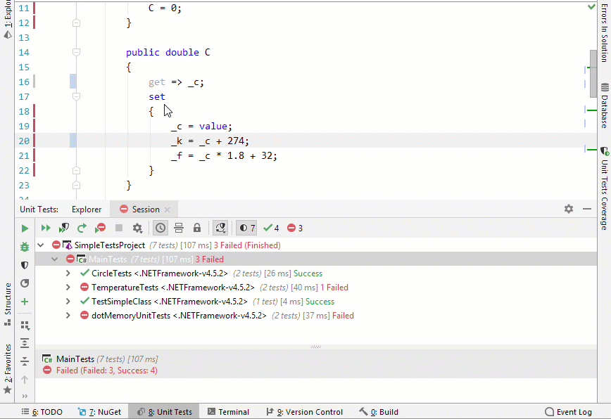 Unit Test Coverage And Continuous Testing Now In Rider The Net Tools Blog