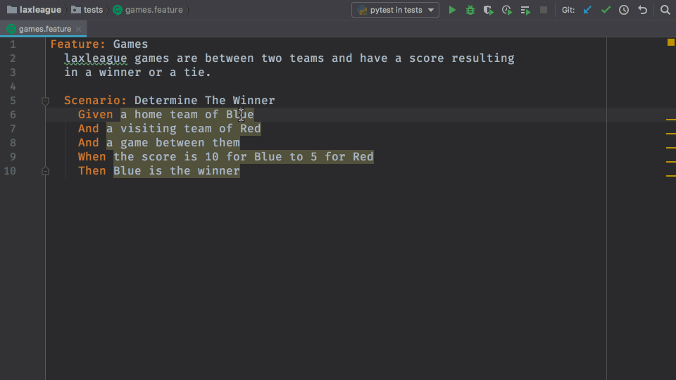 PyCharm and pytest-bdd | The PyCharm Blog