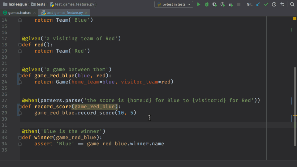 PyCharm And Pytest bdd The PyCharm Blog