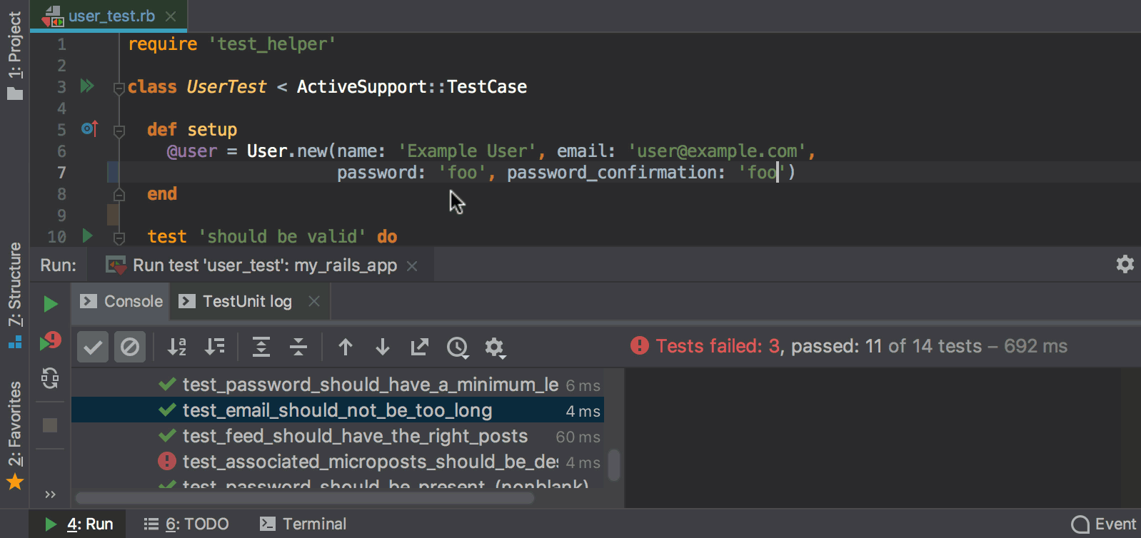Running Tests In Rubymine Overview And Improvements The Rubymine Blog 