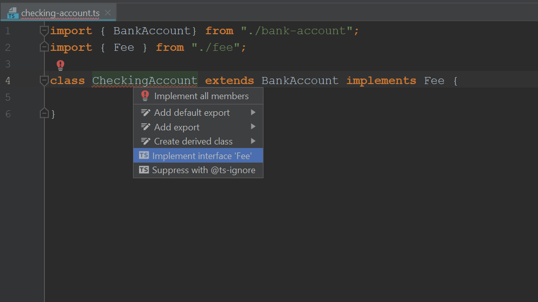 Write Object Oriented TypeScript Abstraction The WebStorm Blog