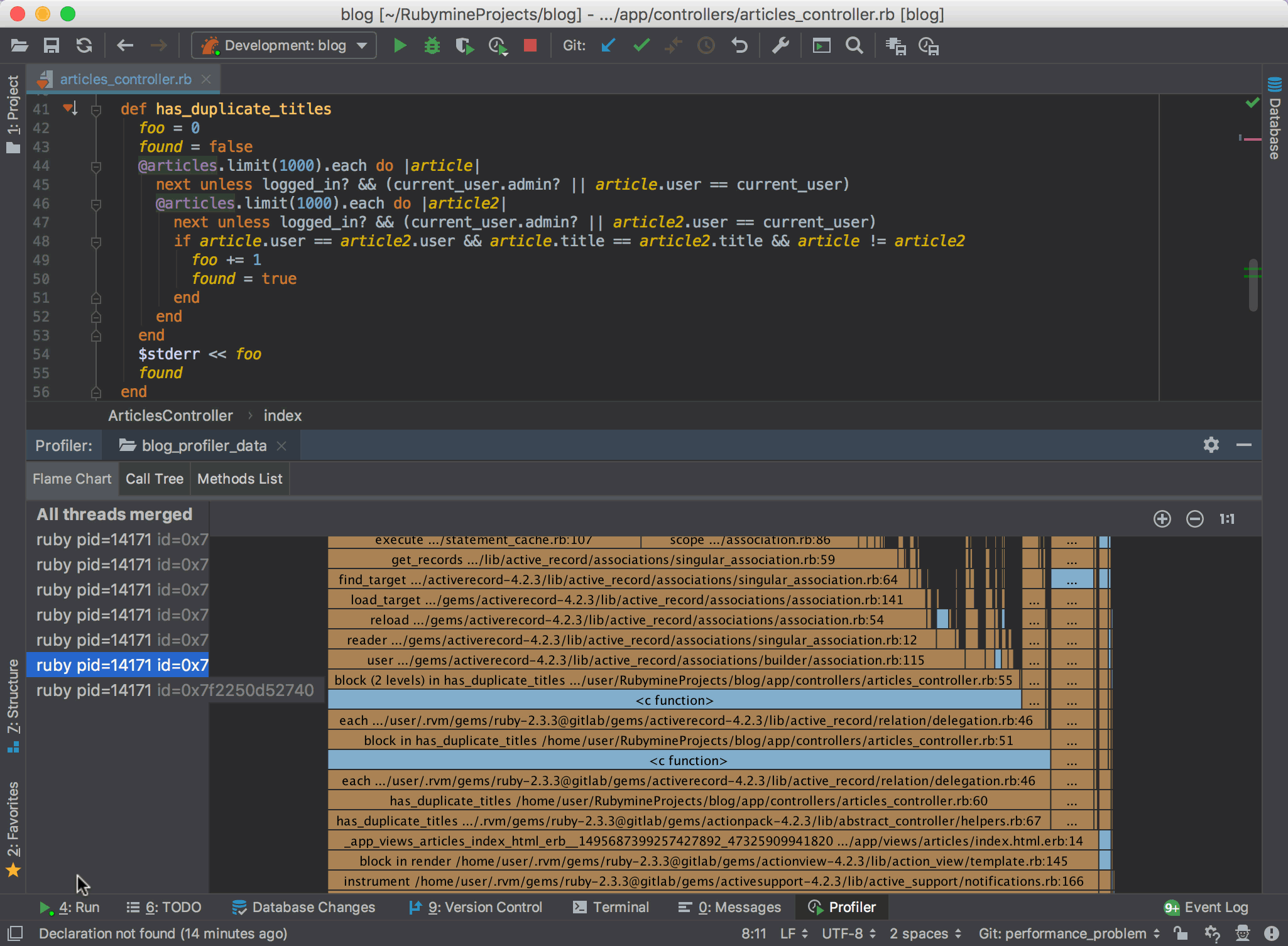 Profile Ruby And Rails Apps With Rbspy In Rubymine The Rubymine Blog