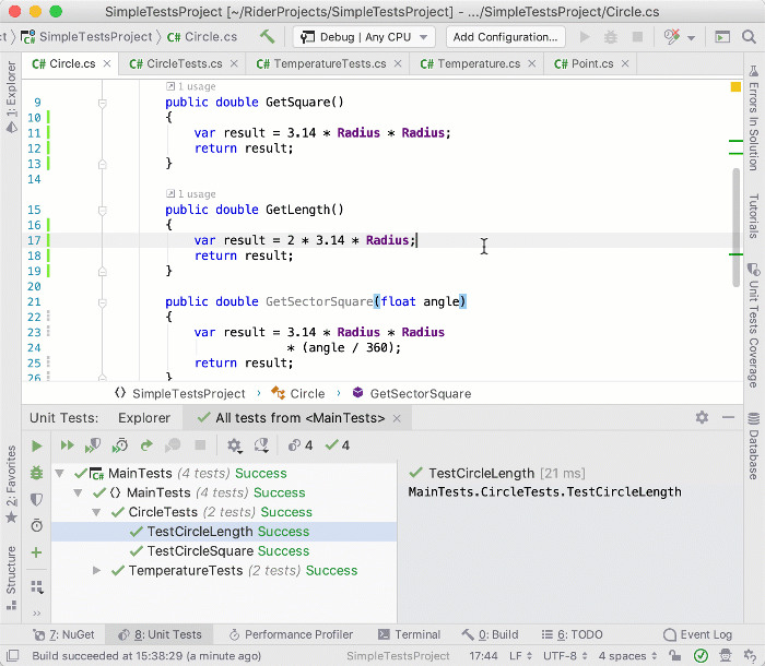 Code Coverage On Macos And Linux In Rider 2019 1 The Tools Blog
