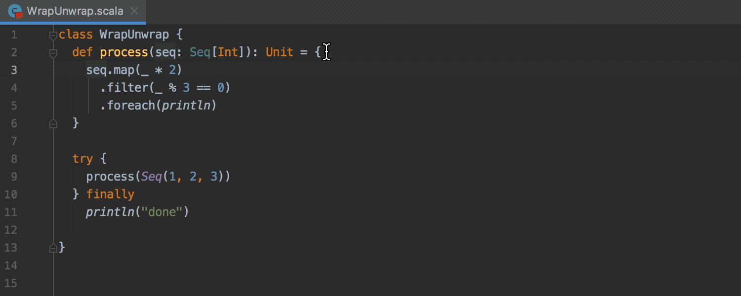 IntelliJ Scala Plugin 2019.2: Functional Code Highlighting, Fine-grained Type Diff, Case Clause ...