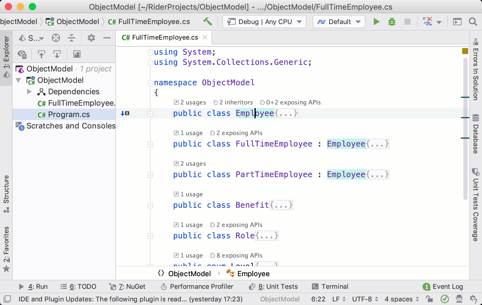Create A Robust Oo Model In Net With Rider The Net Tools Blog