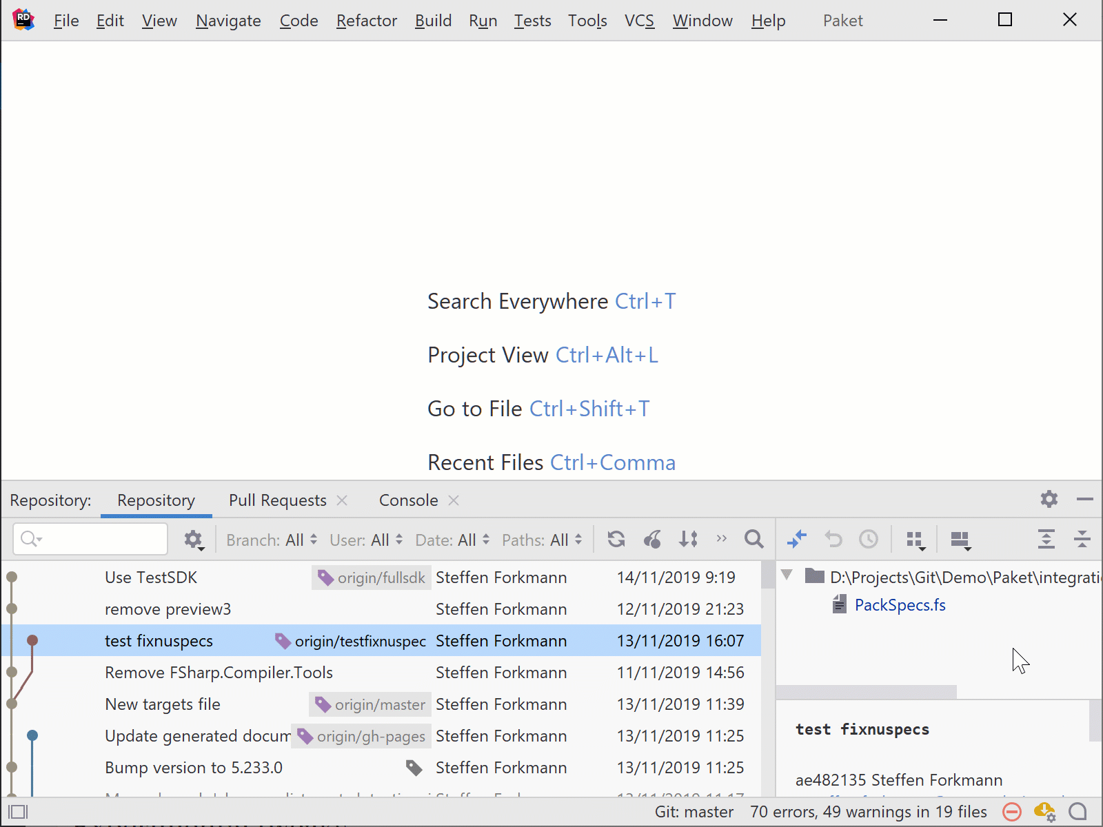 A New Way To Commit Introducing The Commit And Repository Tool Windows