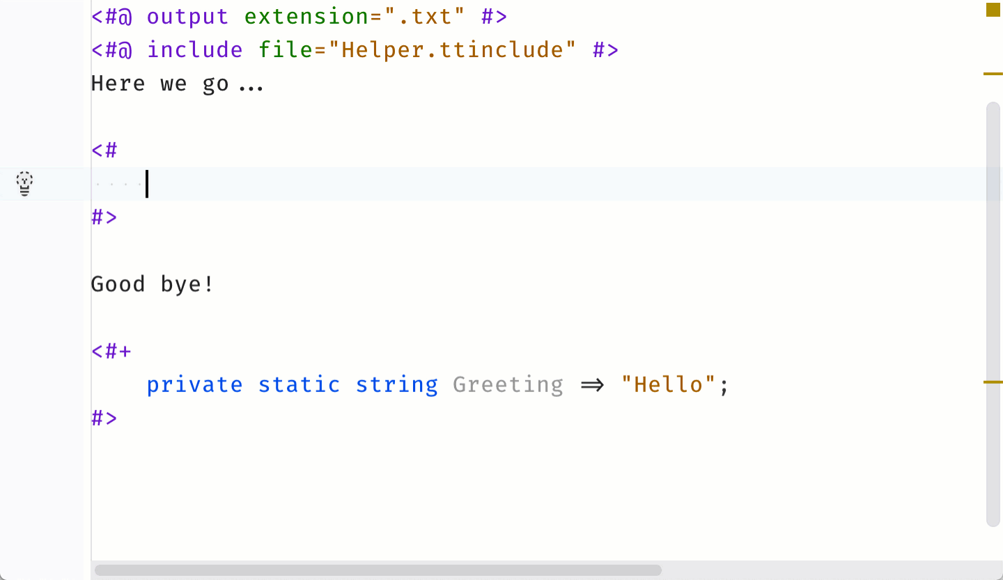 Introducing T4 Text Template Support In Rider 2019 3 The Tools Blog