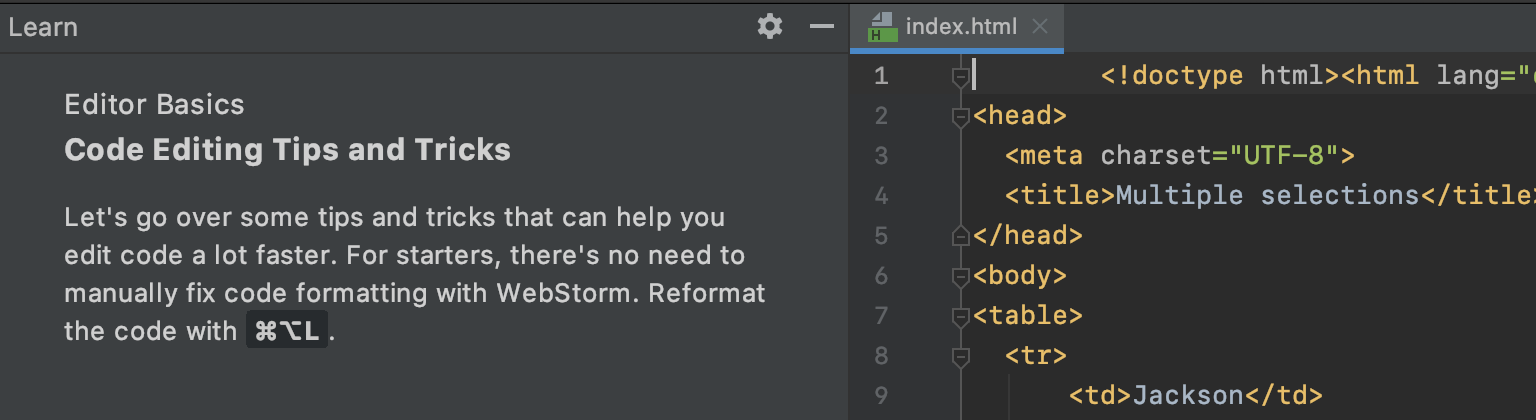 Improvement of HTML5 Support in PhpStorm & WebStorm – WebStorm Blog | JetBrains