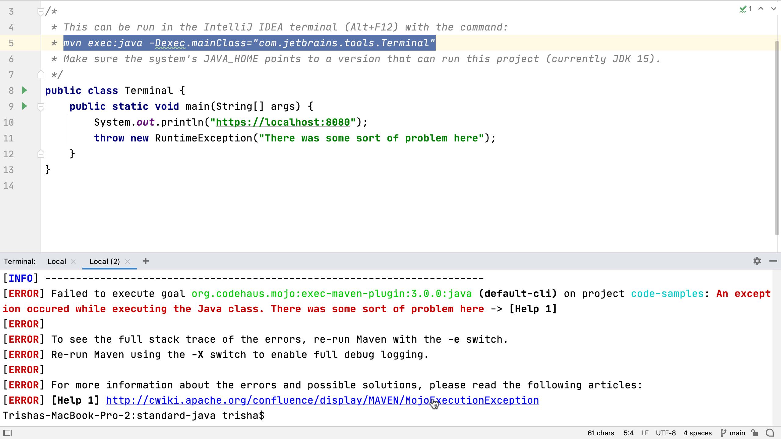 Using The Terminal In IntelliJ IDEA DevsDay ru
