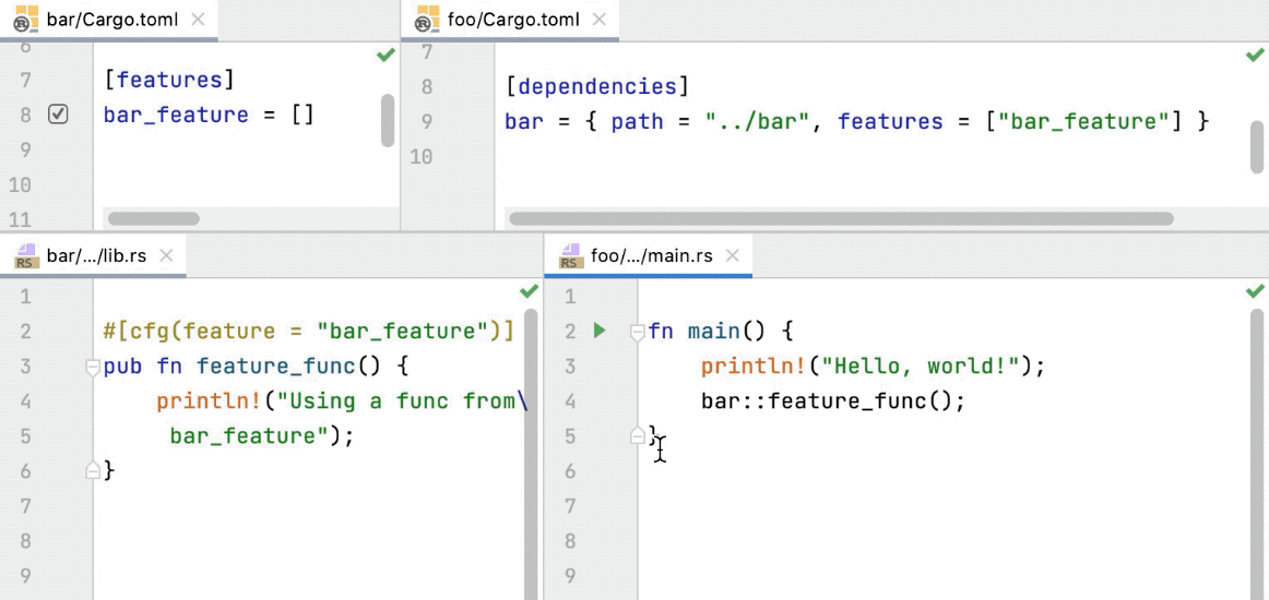 IntelliJ Rust: New Functionality for Cargo Features | The CLion Blog