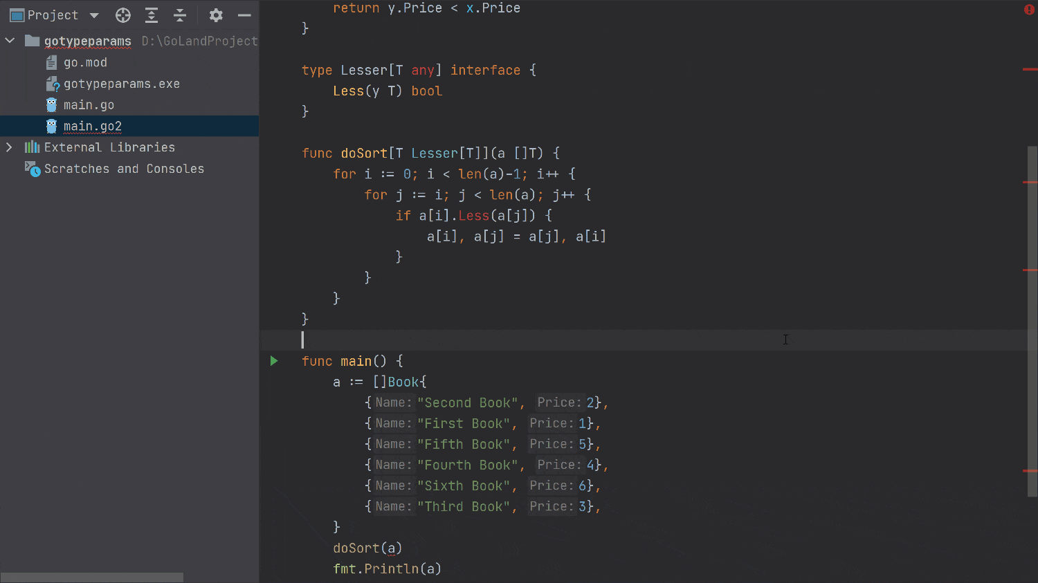 Experimenting with Go Type Parameters (Generics) in GoLand | The GoLand ...