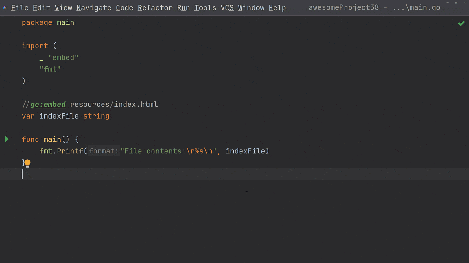 GoLand 2021.1 EAP 3 Introduces go:embed Support, Run Targets, Extract Type Refactoring, and More ...