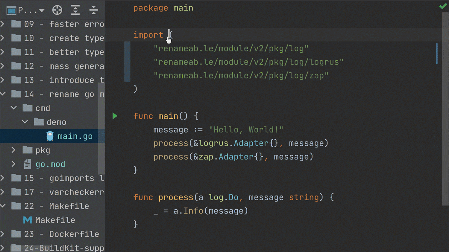 How To Increment The Major Version Of A Go Module Using Goland The Goland Blog