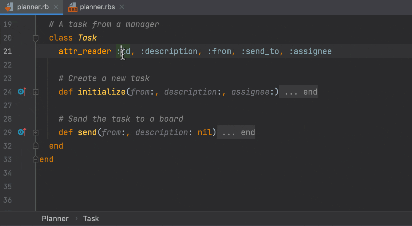 RBS: How to Get the Most Out of RubyMine’s Code Assistance | The RubyMine Blog