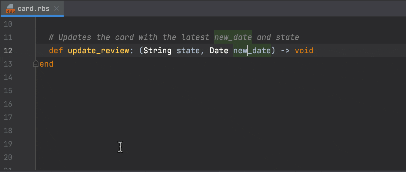 Working With RBS in RubyMine | The RubyMine Blog