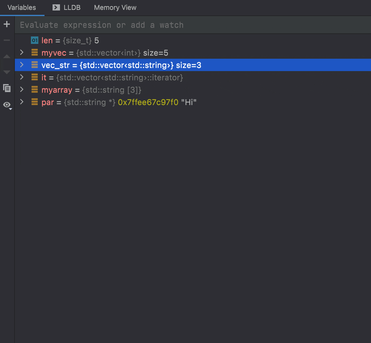 CLion 2021.3 EAP: Enhanced Standard Library Types Rendering and View as Array in Debugger ...