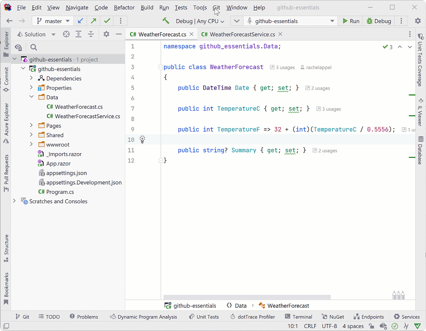 Github Essentials With Rider The Net Tools Blog