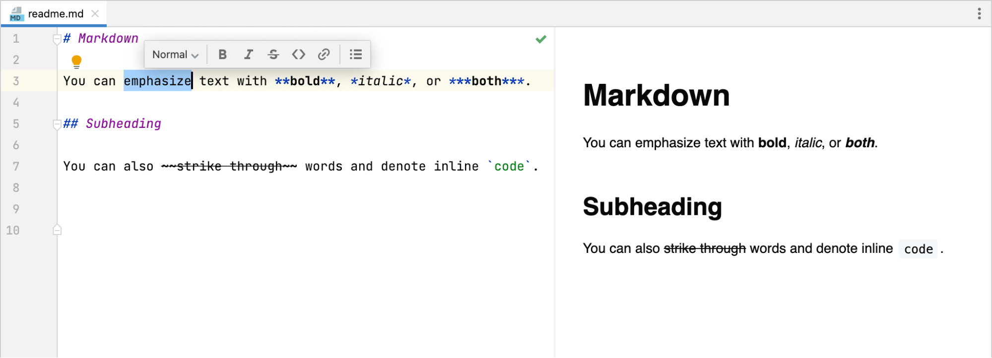 Some README md Love Markdown Support Improvements The IntelliJ IDEA Blog