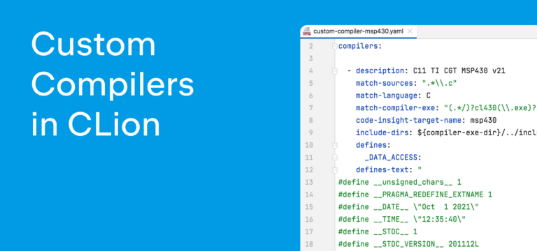 CLion 中的自定义编译器：关于在 CLion 中使用任意编译器的快速指南 | The CLion Blog