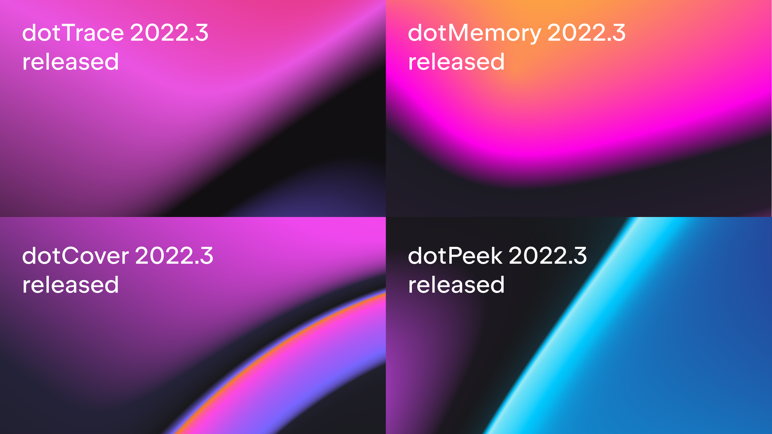 dotCover, dotMemory, dotPeek, and dotTrace 2022.3 Released! | The .NET ...