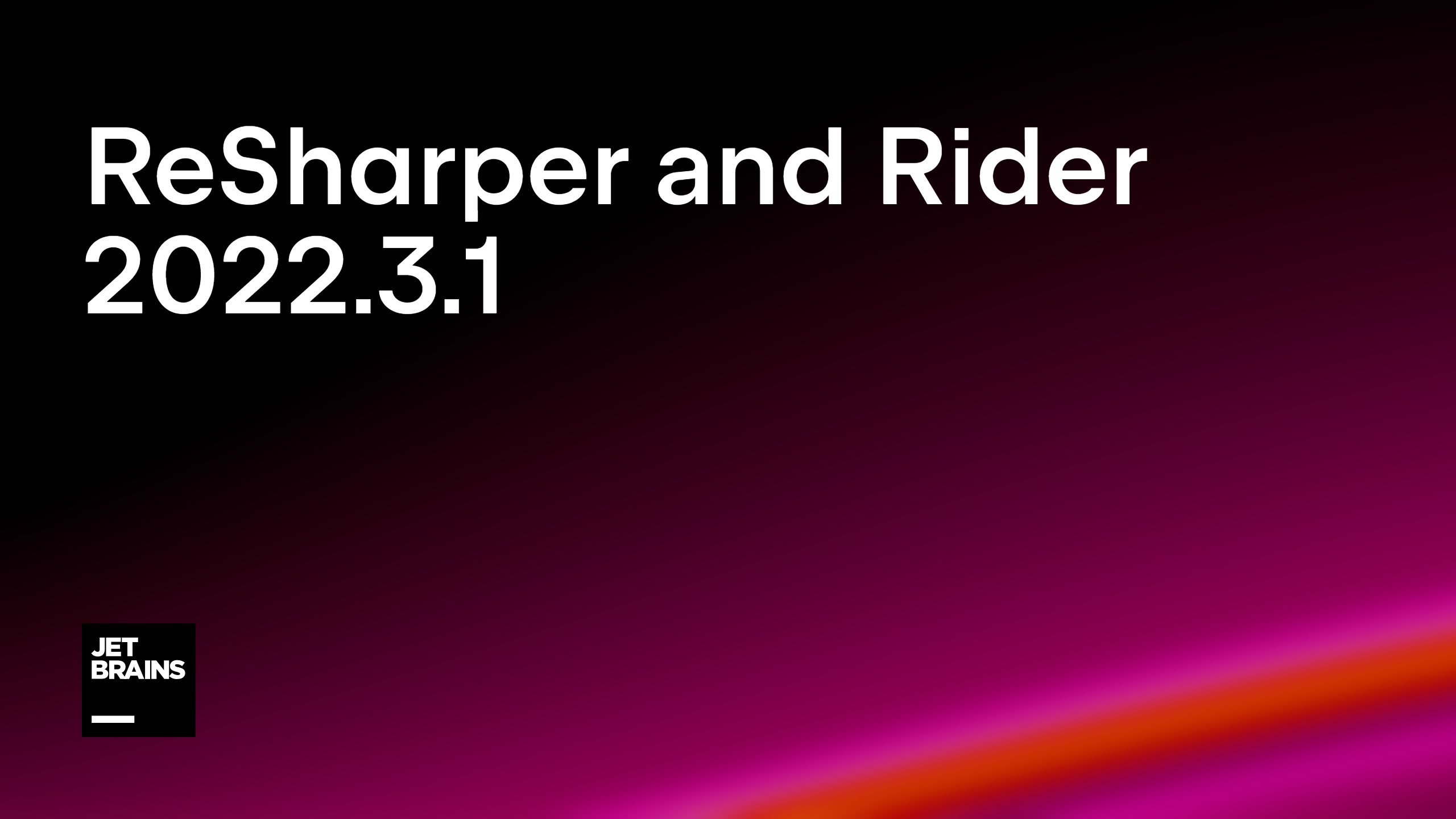 ReSharper and Rider 2022.3.1 Bug Fixes Are Here | The .NET Tools Blog