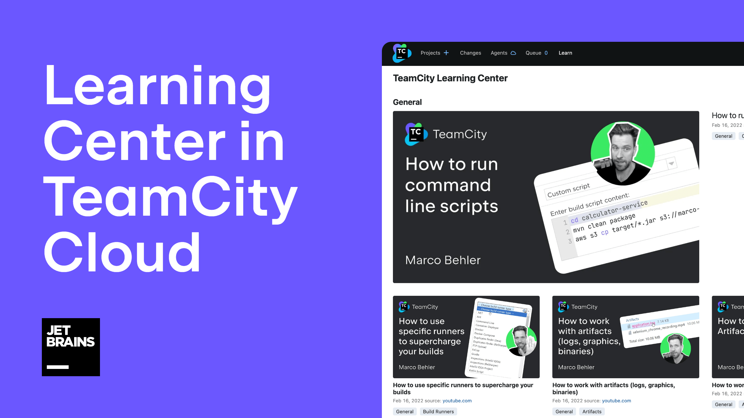 The New Learning Center Is Now Available in TeamCity Cloud | The TeamCity Blog