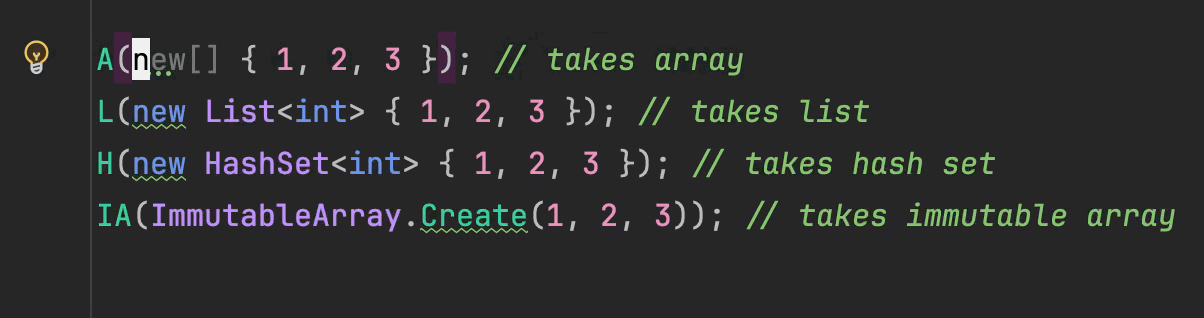 Collection Expressions – Using C# 12 in Rider and ReSharper | The .NET Tools Blog
