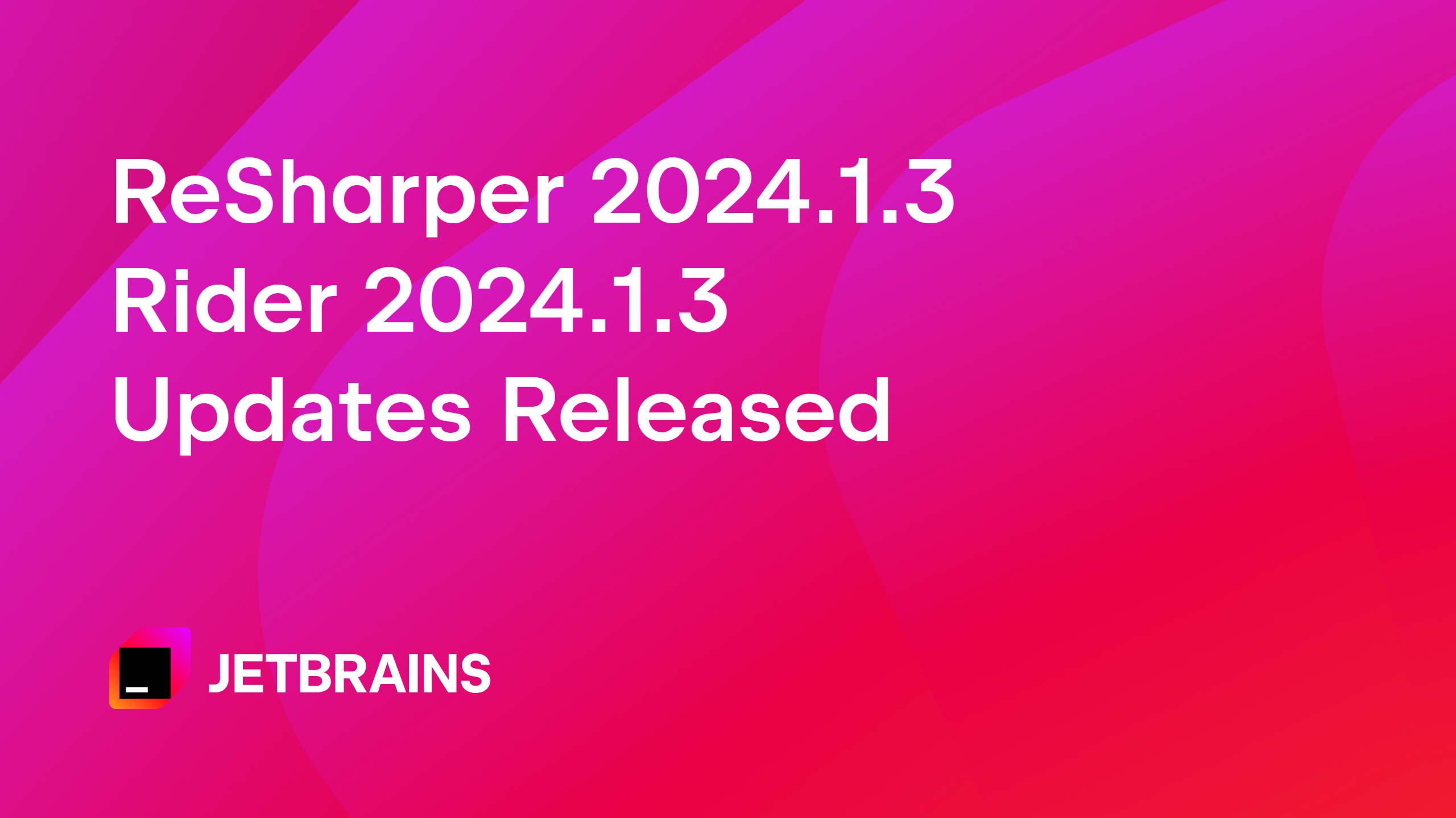 Rider 2024.1.3 and ReSharper 2024.1.3 Updates Are Out! | The .NET Tools ...