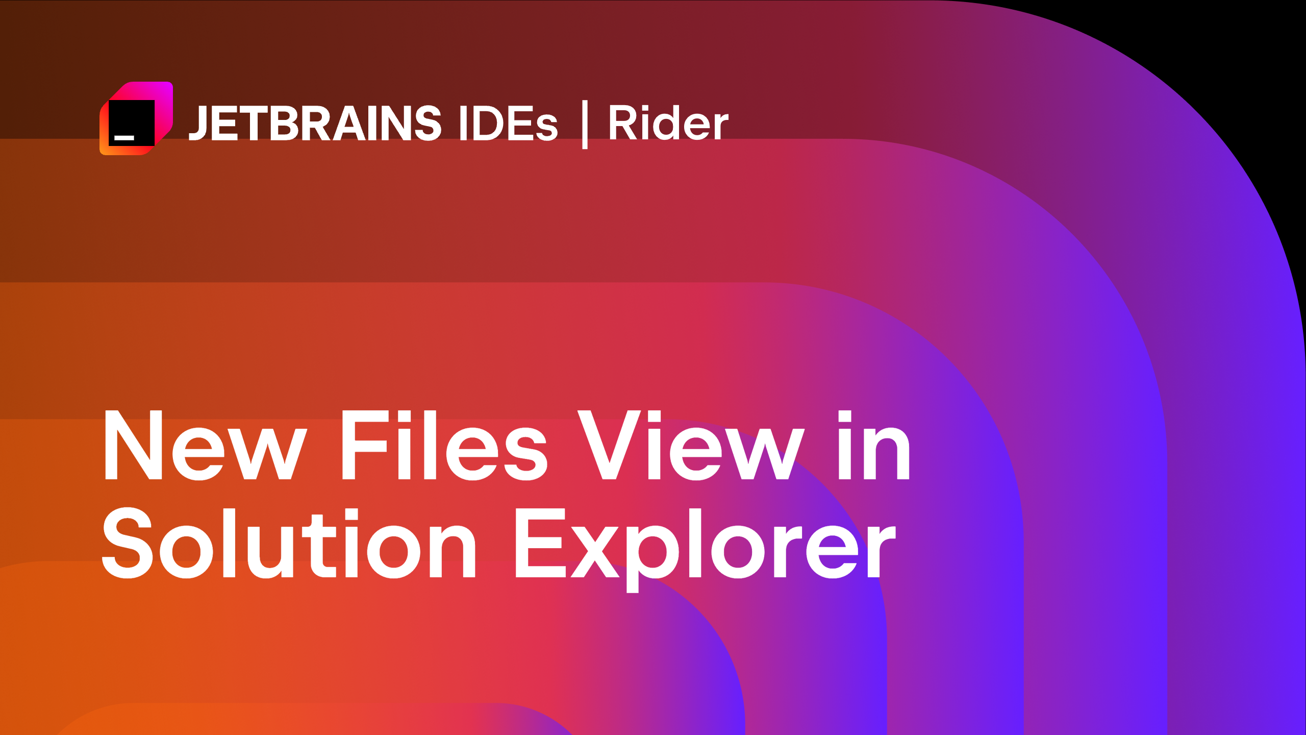 New Files View in Solution Explorer | The .NET Tools Blog