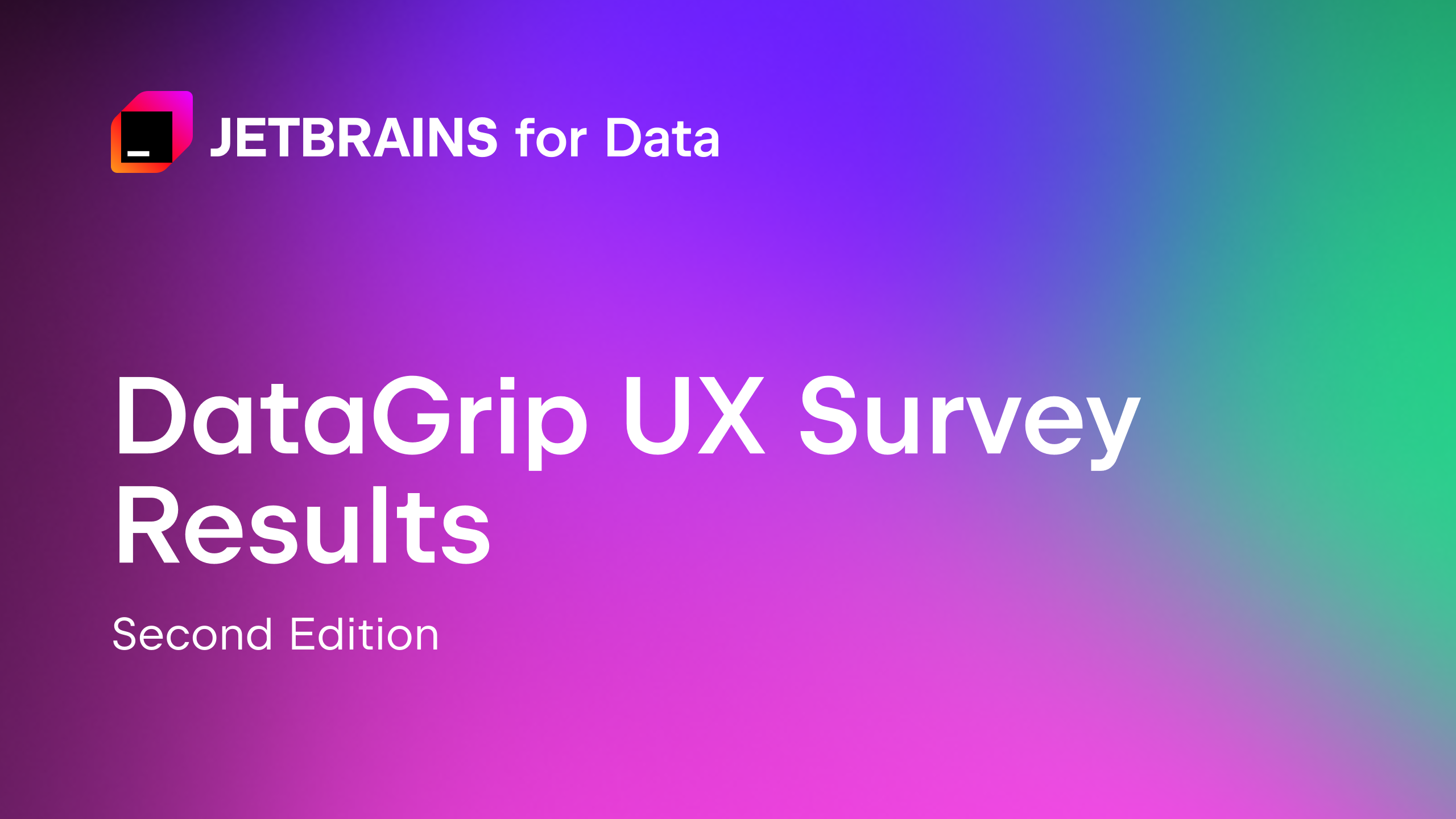 DataGrip and Database tools UX Survey #2 Results | The DataGrip Blog