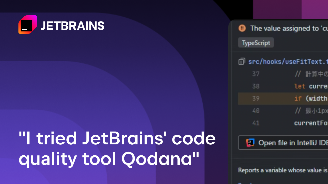 User Story - Code Analysis | The Qodana Blog